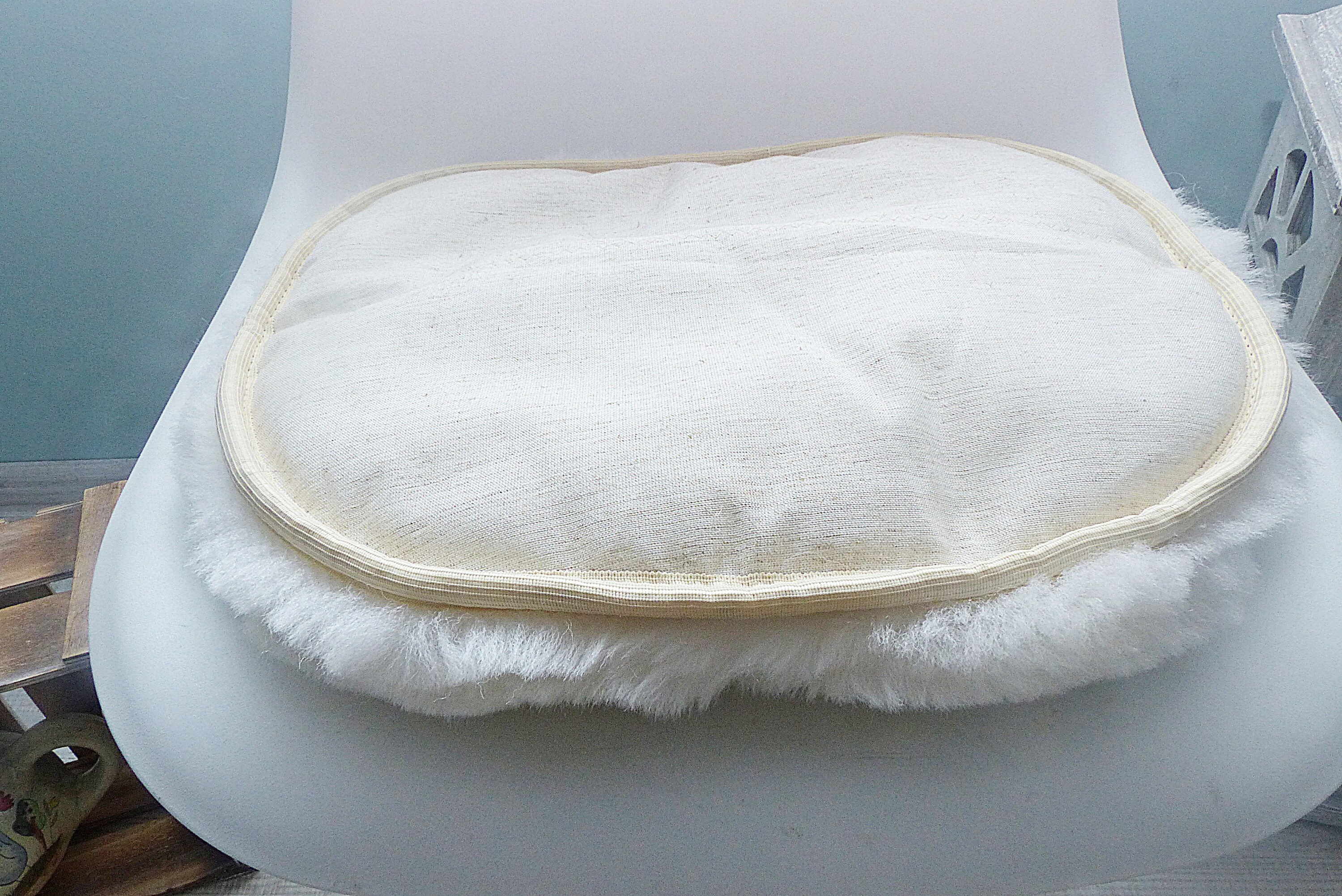 Pure Wool Chair Pads Stool Covers. Very Fluffy and Super Soft - Etsy UK