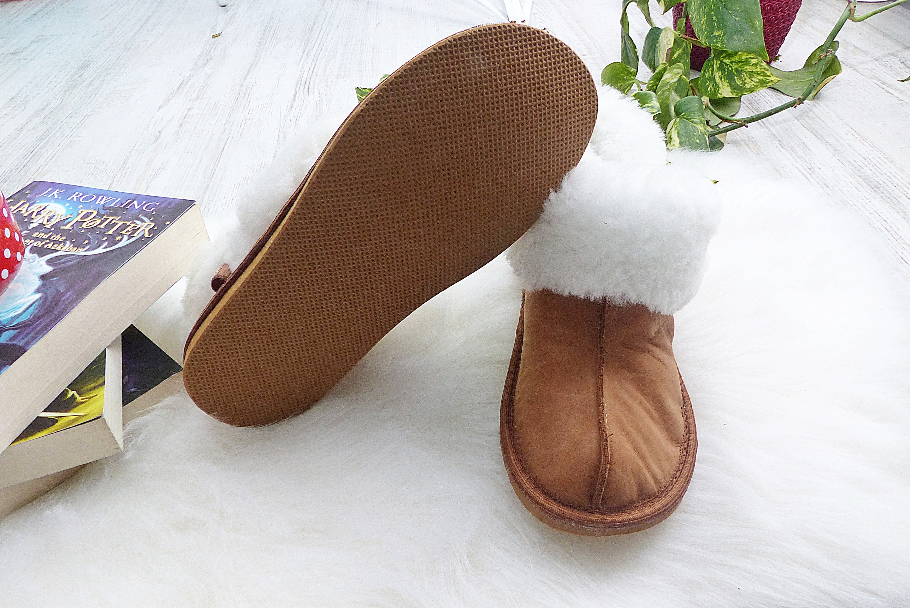 Built up Wool Slippers Ankle-high Slippers for Her Warm Wool - Etsy