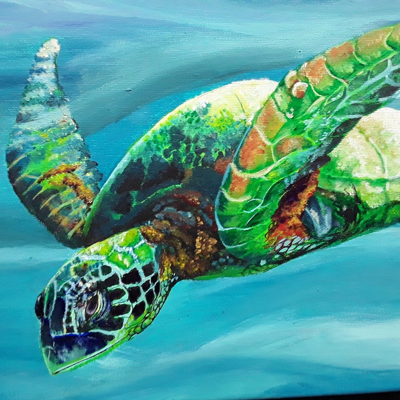 Sea Turtle Print - Etsy