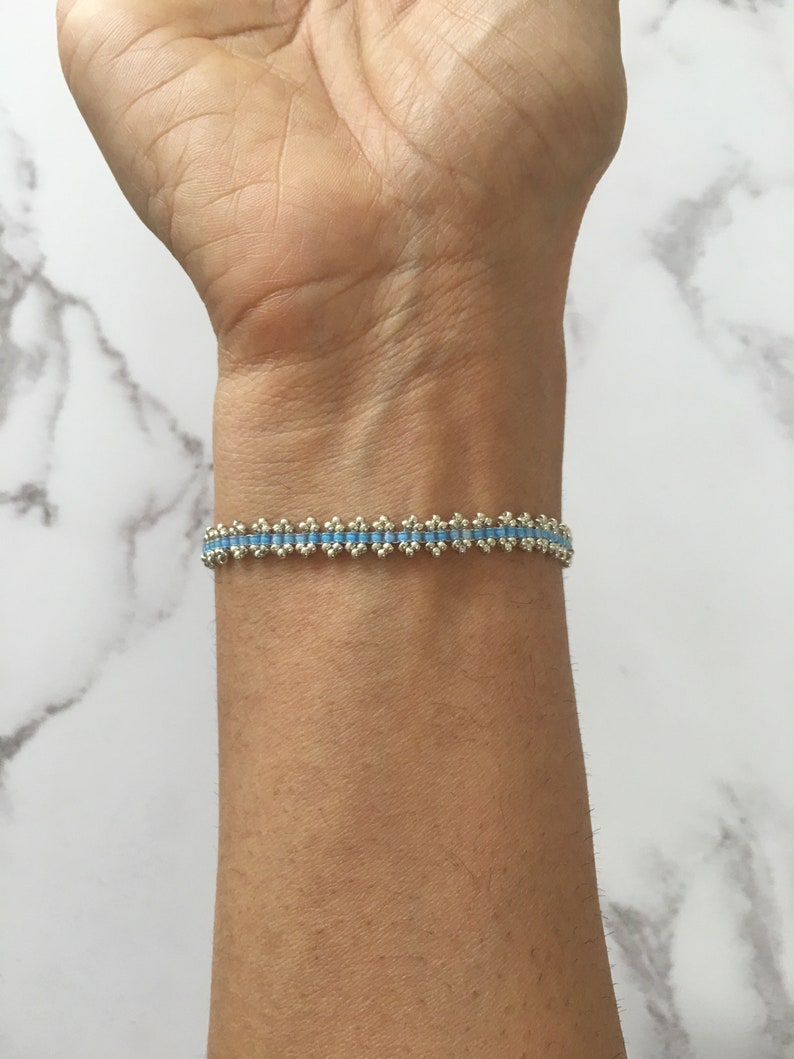 Handmade Seed Bead Boho Stacking Bracelets With Sterling Silver ...