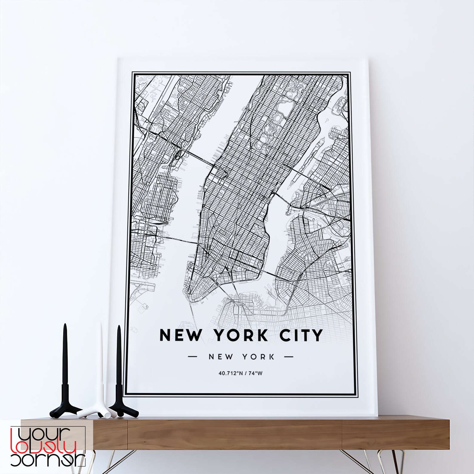 New York Poster Set of 3 Prints New York Wall Art Manhattan | Etsy