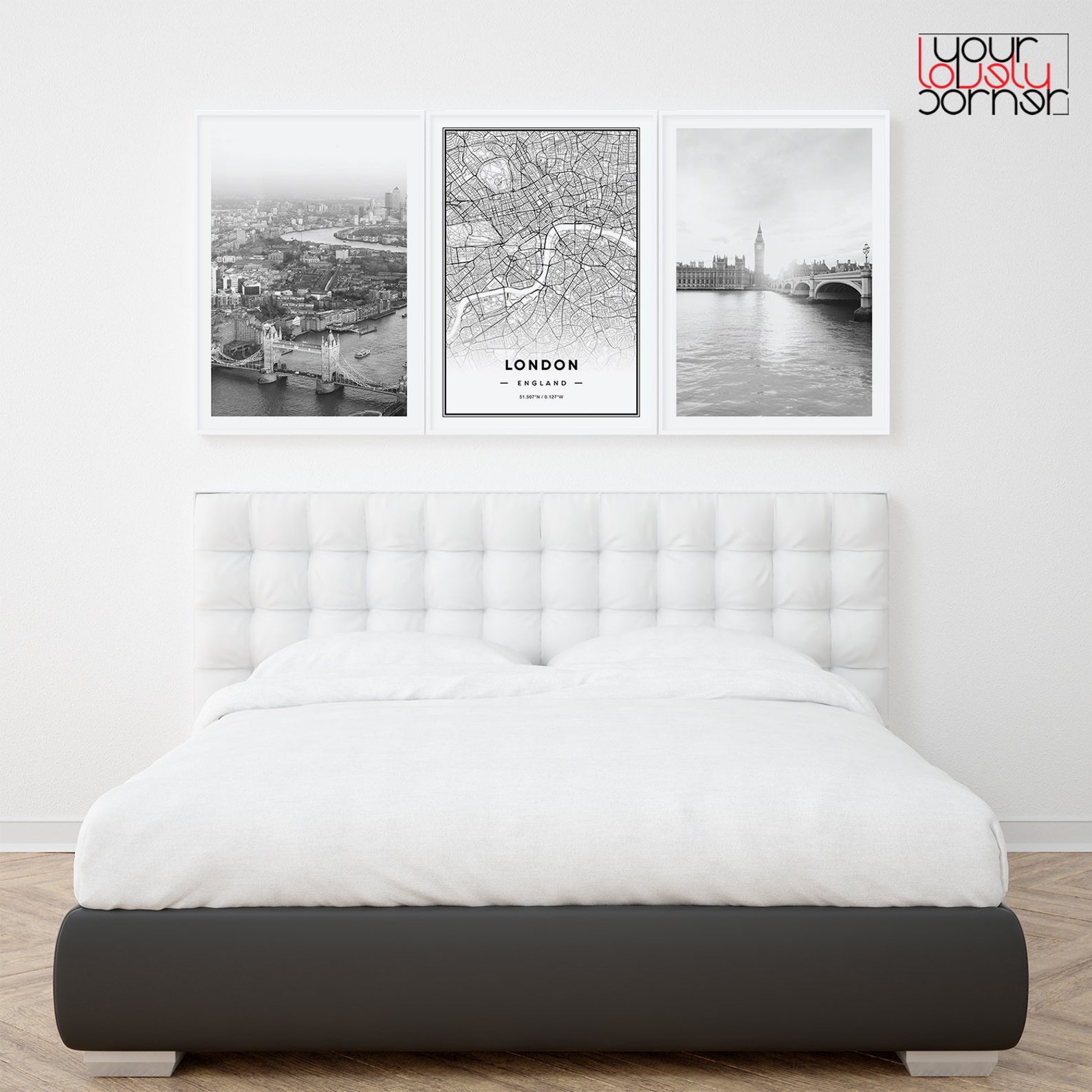 London Print Set of 3 Prints London Wall Art London - Etsy