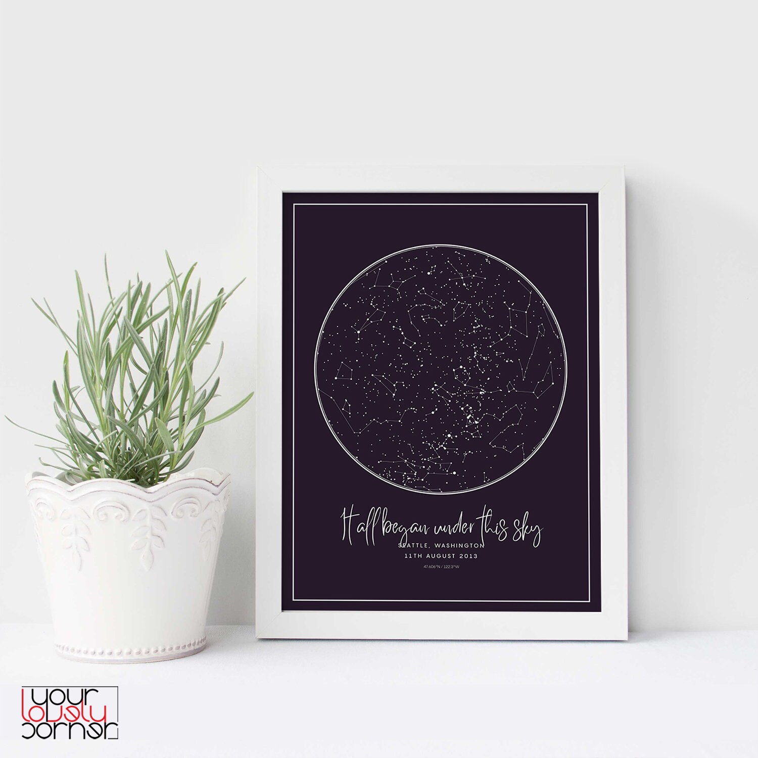 Custom Star Map Print Star Map Print Night Sky Print - Etsy