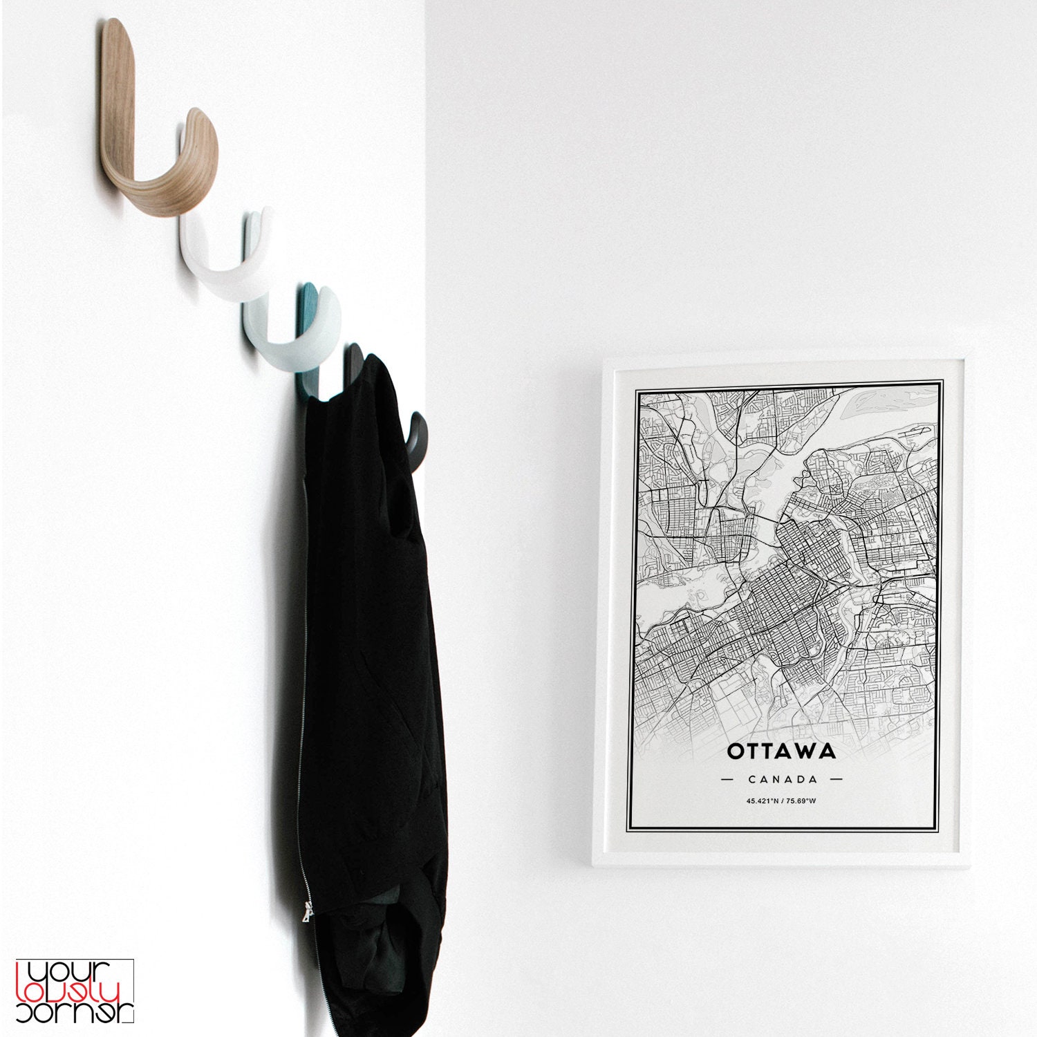 Ottawa Poster Ottawa Map Wall Art Map of Ottawa Ottawa City - Etsy