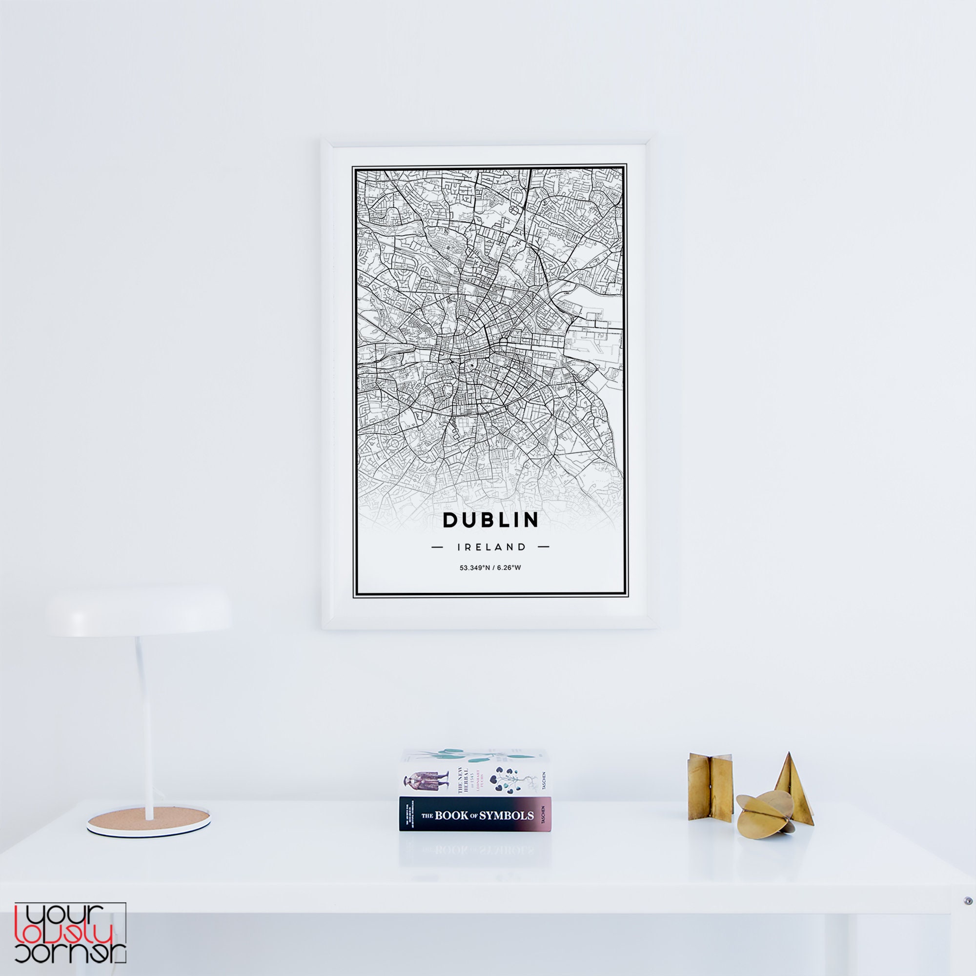 Dublin Map Print Dublin Ireland Map Dublin City Map Print - Etsy