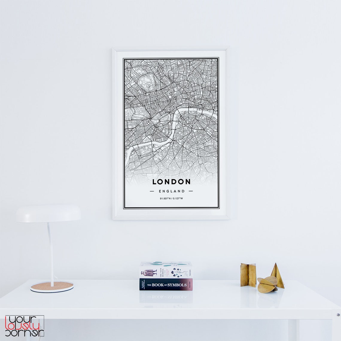 London City Map Print London Map Wall Art Printable Map of | Etsy