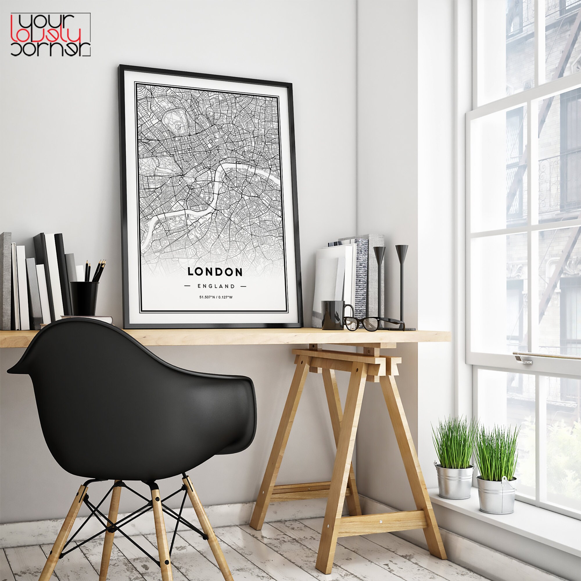London Print Set of 3 Prints London Wall Art London - Etsy