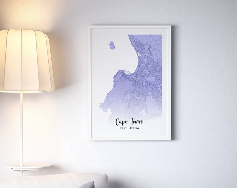 Custom City Map Wall Art Personalized Map DIGITAL PRINT | Etsy
