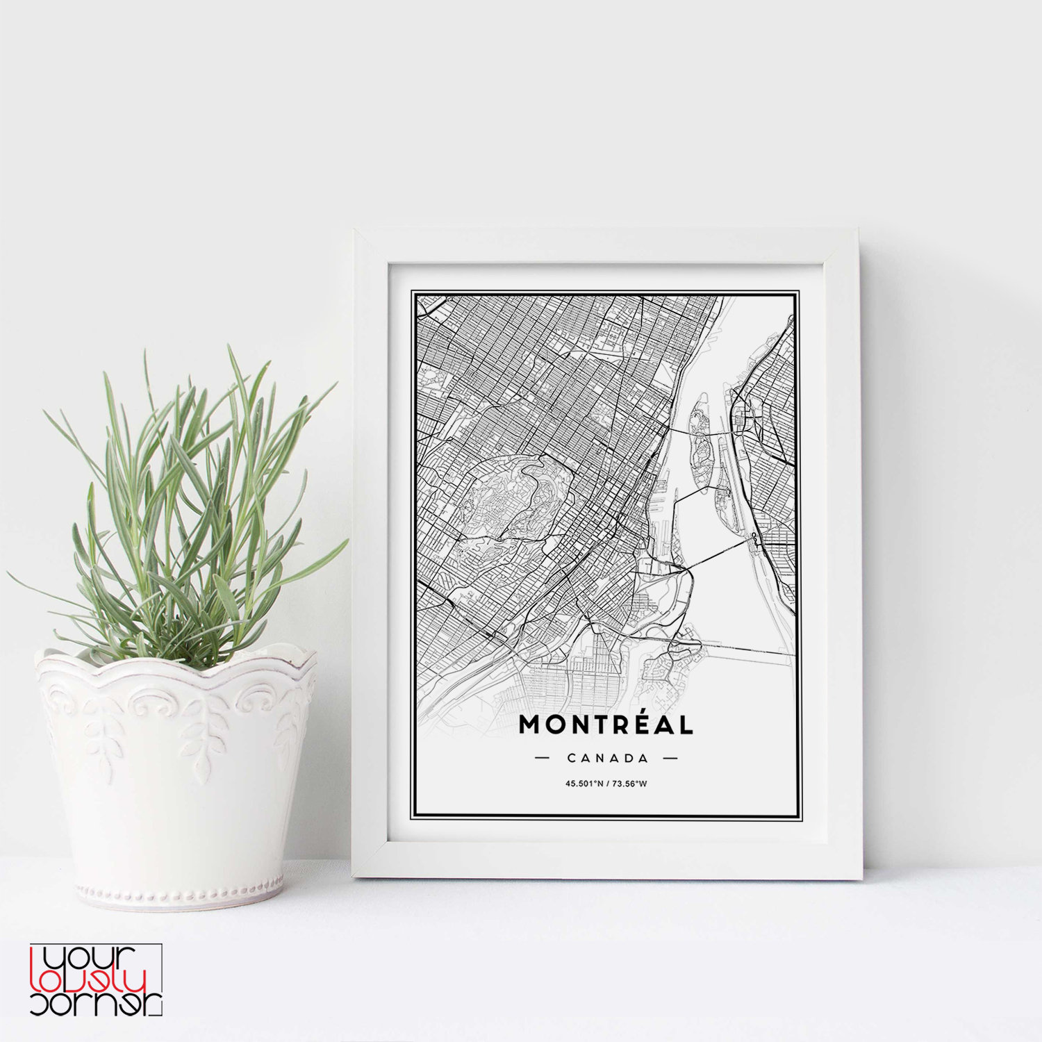 Montreal Map Printmontreal Map Art Montreal Map Gift Map of - Etsy