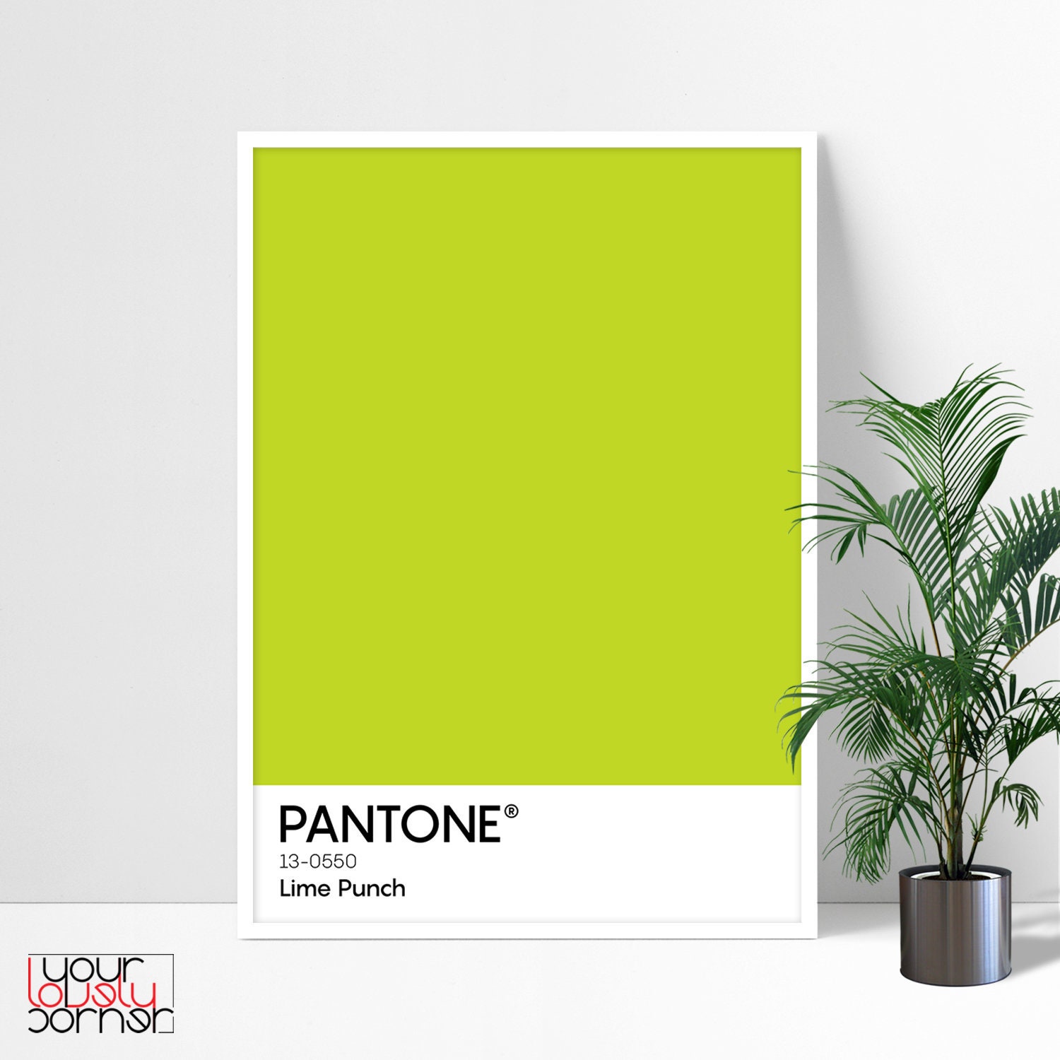 Pantone print Pantone art Pantone Lime Punch Pantone | Etsy