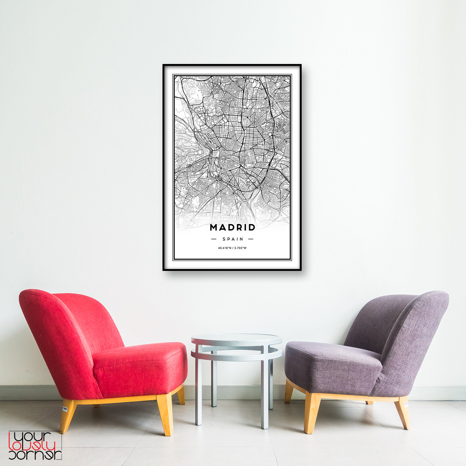Madrid Map Print Printable Map of Madrid Madrid City Map | Etsy