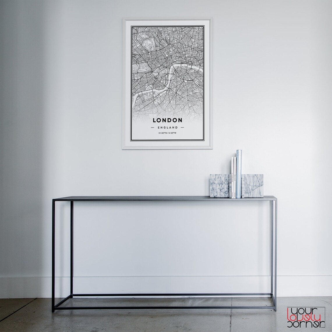 London City Map Print London Map Wall Art Printable Map of | Etsy