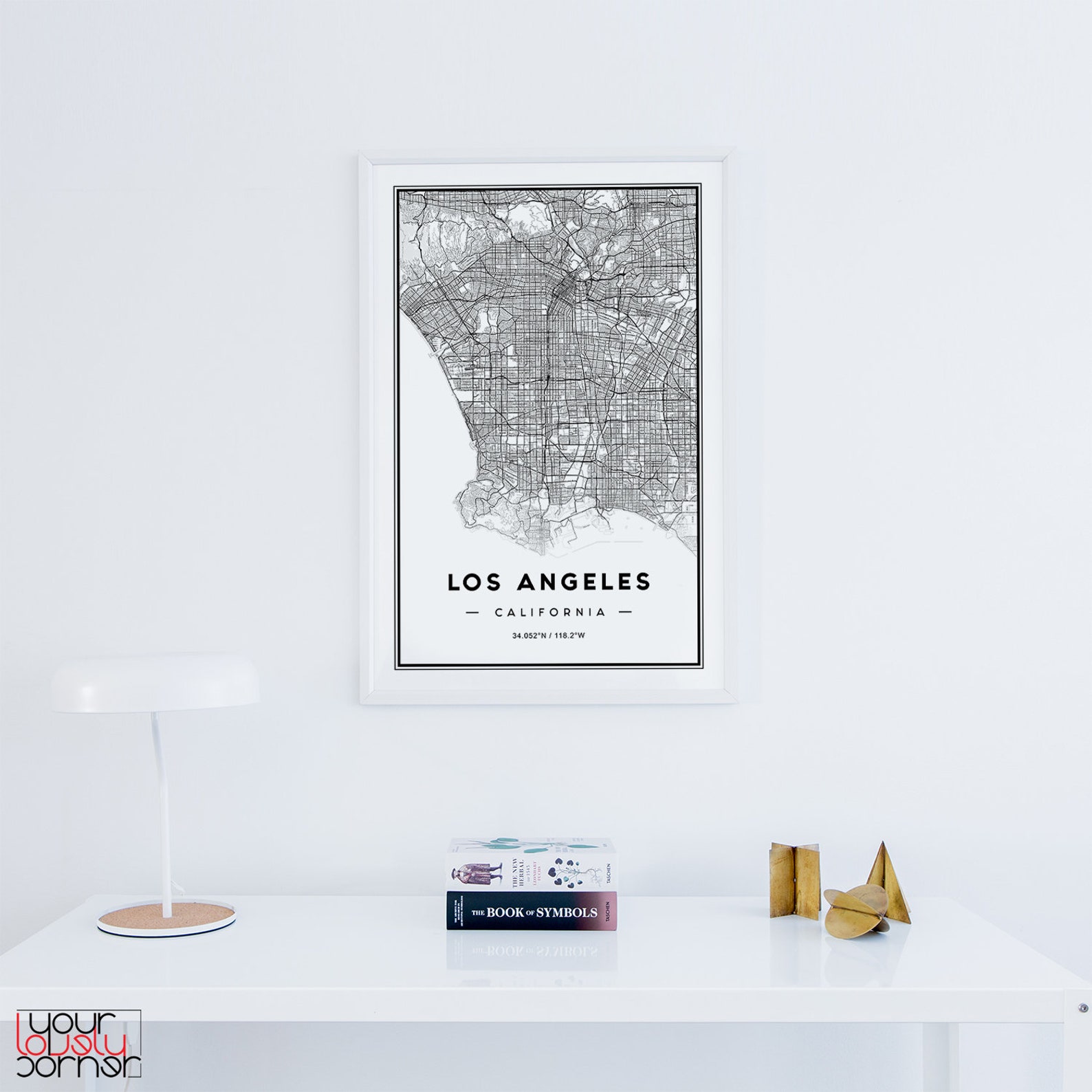Los Angeles Map Print LA Map Print Map Of Los Angeles Los | Etsy