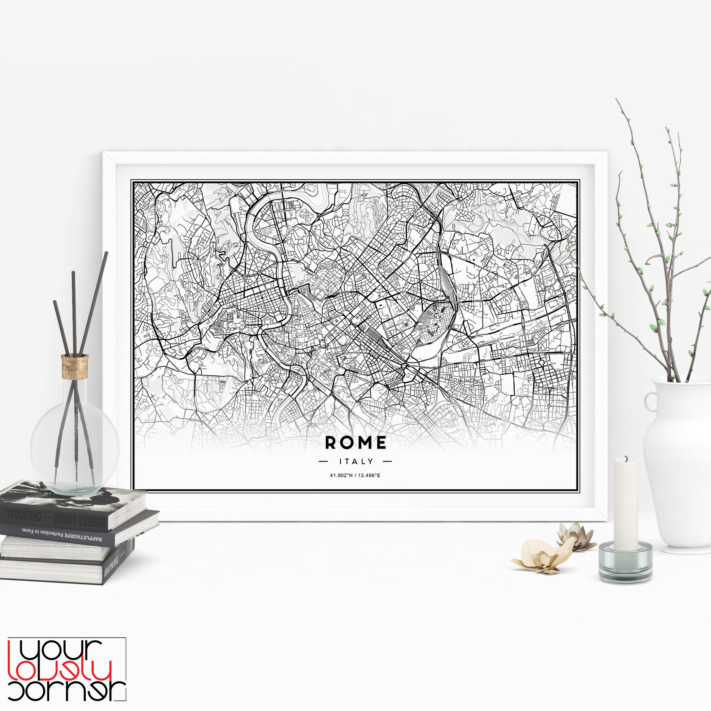 Custom City Map Print, Custom Map Gift, Custom Map Print, Custom Travel ...