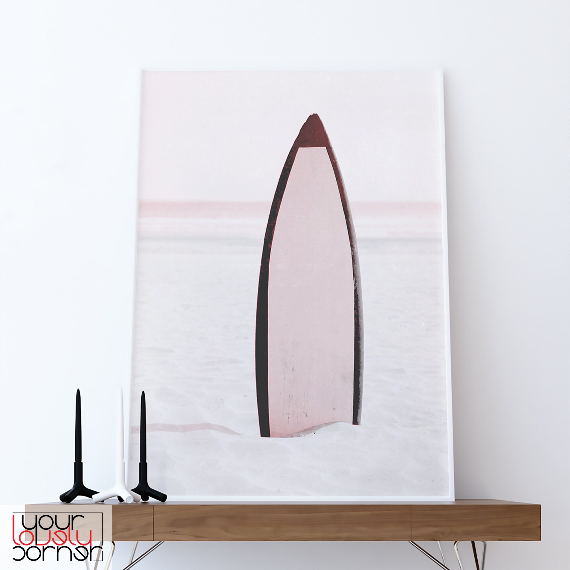 Coastal Prints in Set of 3 Surf Print Set of 3 Coastal Wall | Etsy