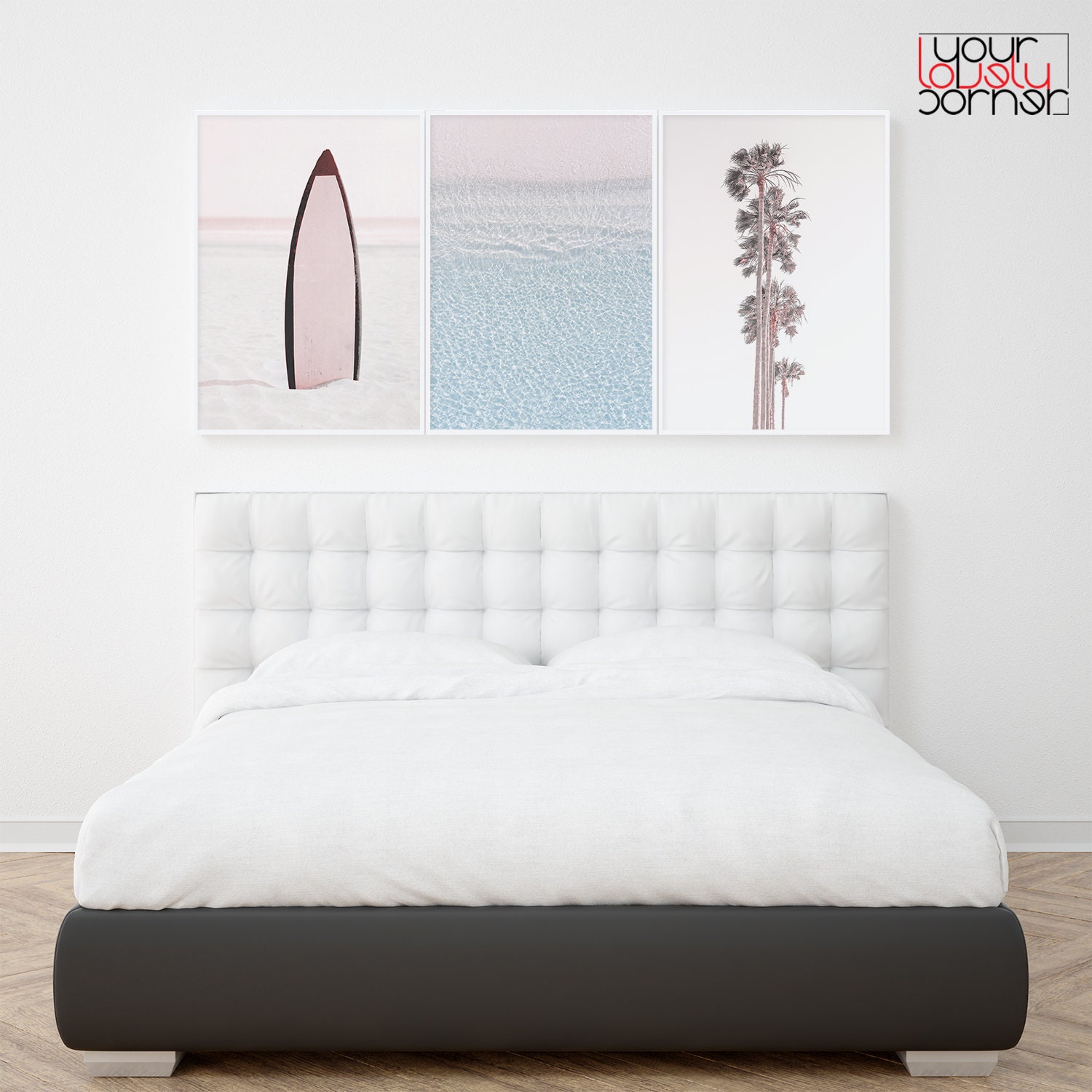 Coastal Prints in Set of 3 Surf Print Set of 3 Coastal Wall | Etsy