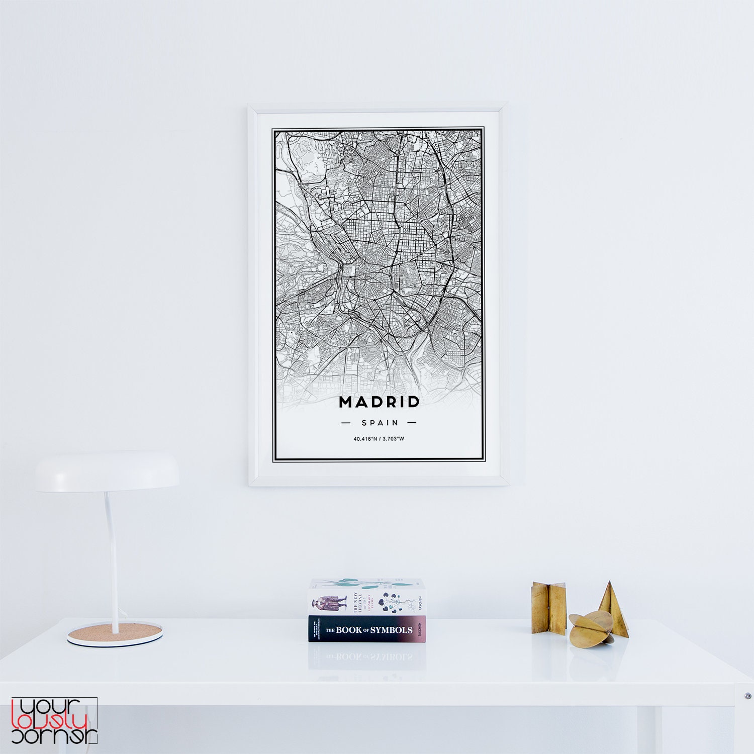 Madrid Map Print Printable Map of Madrid Madrid City Map | Etsy