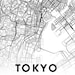 Tokyo Map Print Tokyo Travel Poster Tokyo Map Wall Art - Etsy