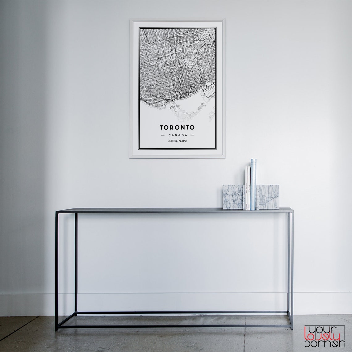 Toronto Map Print Printable Map of Toronto Wall Art Toronto | Etsy