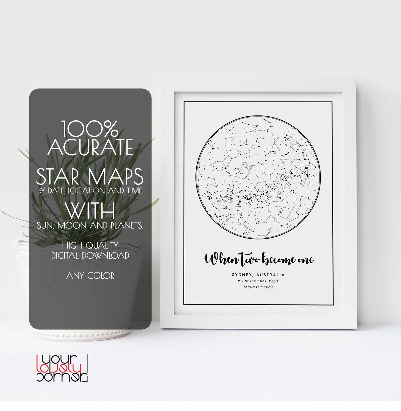 Custom Star Map Print Star Map Digital Star Map Print Night - Etsy