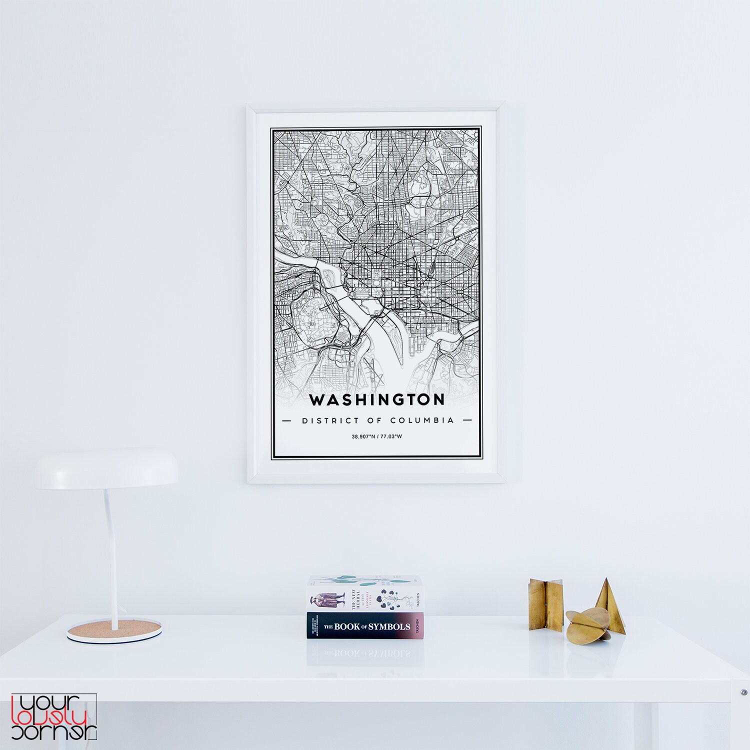 Washington DC Map Print Washington Map Poster Printable Map - Etsy
