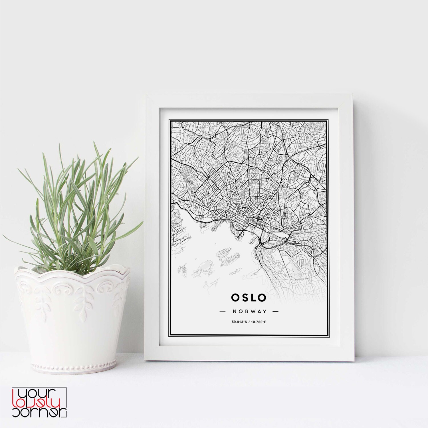 Oslo Map Print Oslo Map Gift Oslo City Map Print Oslo Map - Etsy