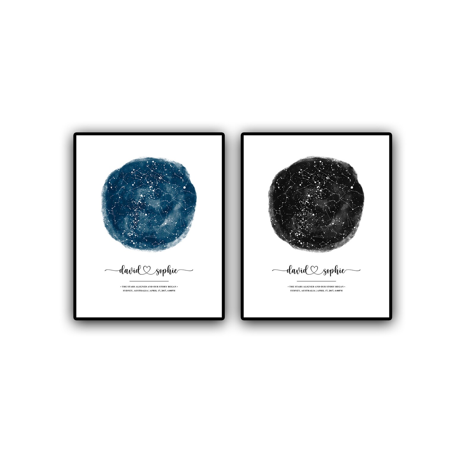 Wedding Night Star Map | Celestial Wedding Gift | Constellation Map ...