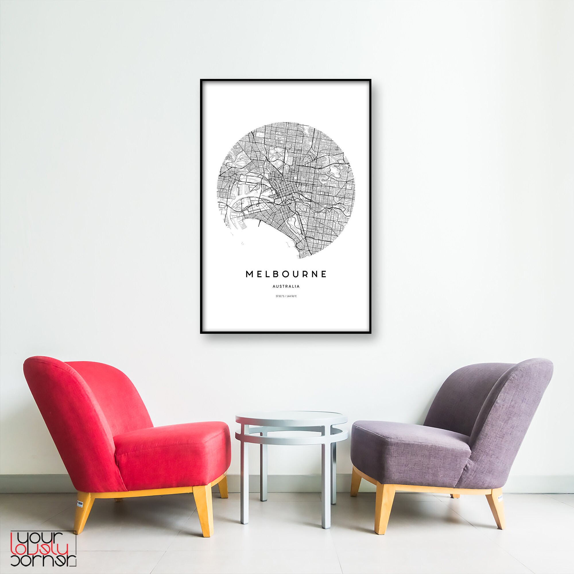 Custom City Map Custom Map Print Personalized Map Custom | Etsy