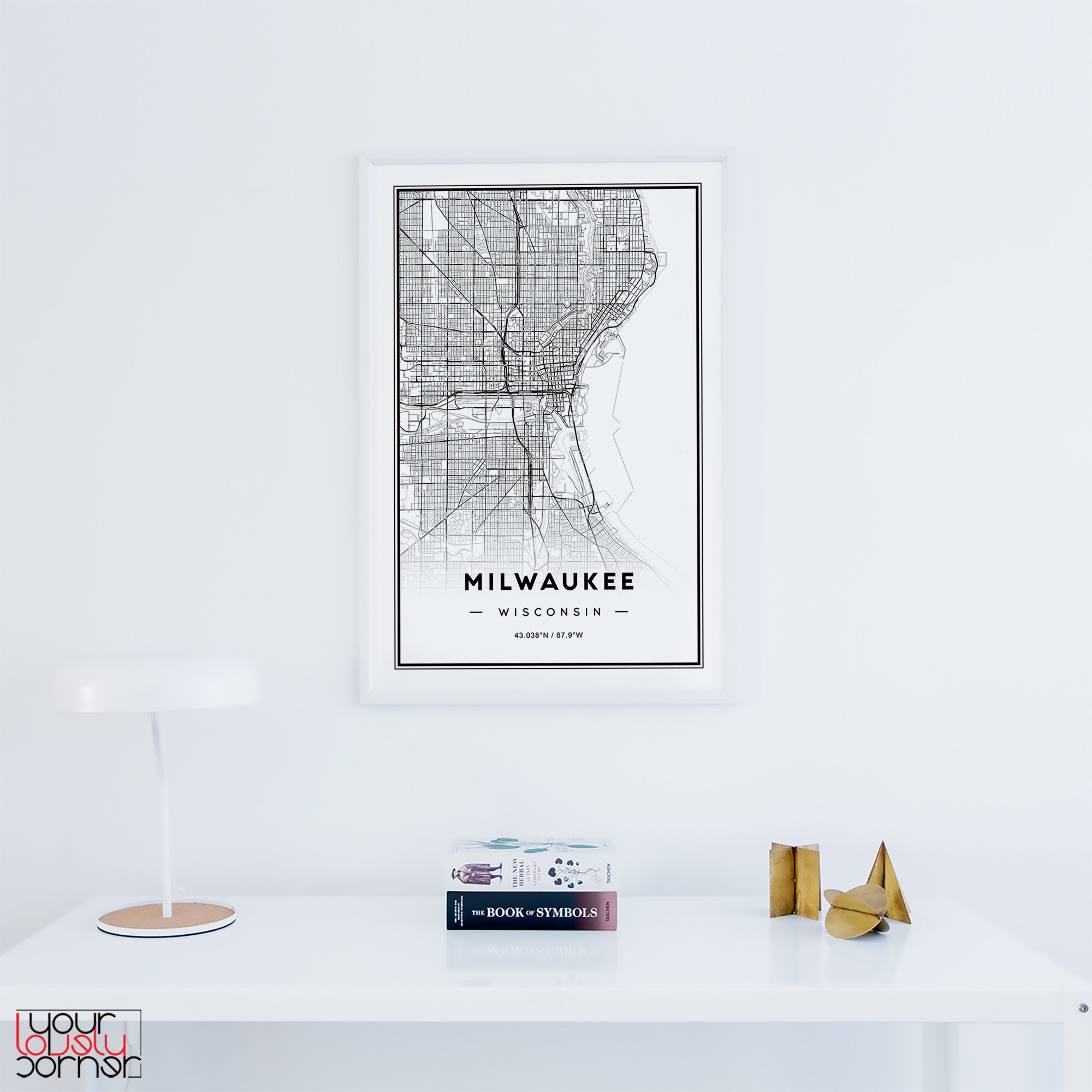 Milwaukee Poster Milwaukee Map Print Milwaukee Map Art | Etsy