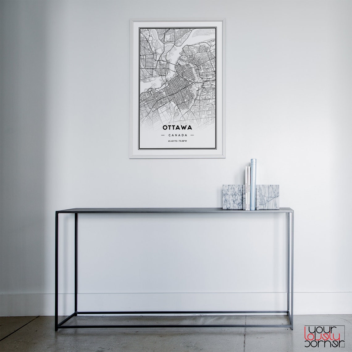 Ottawa Poster Ottawa Map Wall Art Map of Ottawa Ottawa City | Etsy