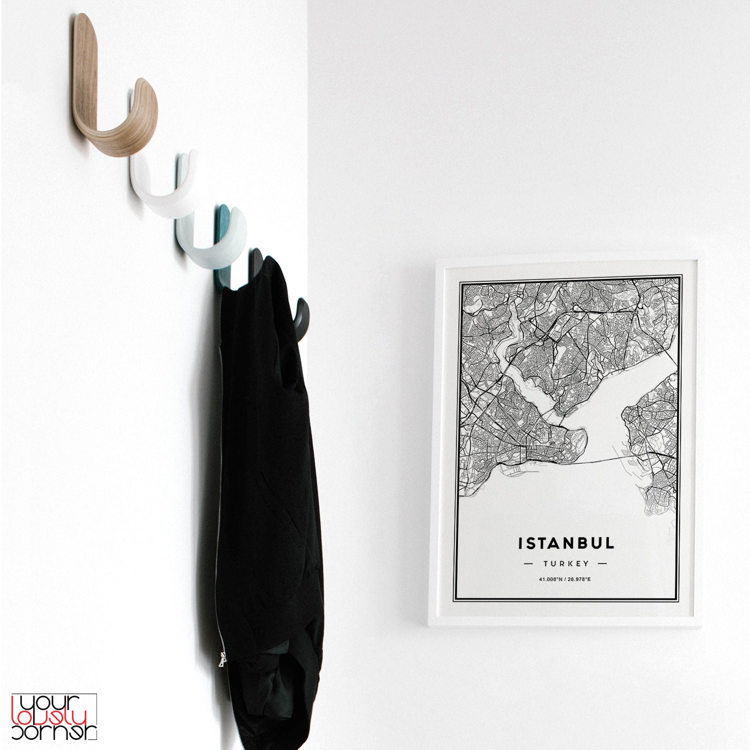 Istanbul Map Print Istanbul Map Gift Istanbul Map Art | Etsy