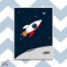 Rocket Ship Print. Outer Space Print. Nursery Set of 2 - Etsy