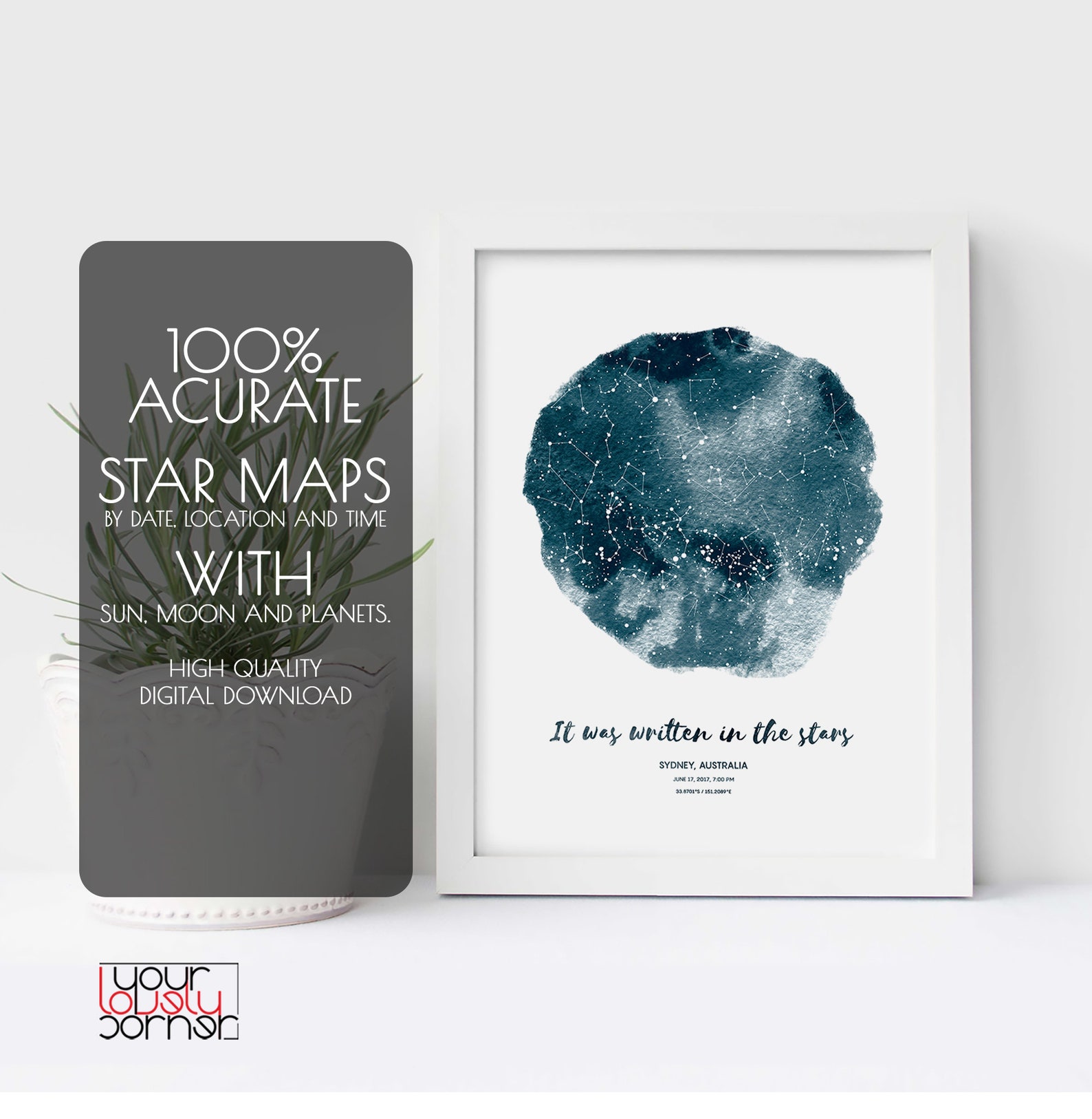 The Night We Met Star Map Digital, Star Map by Date, Personalized Gift ...