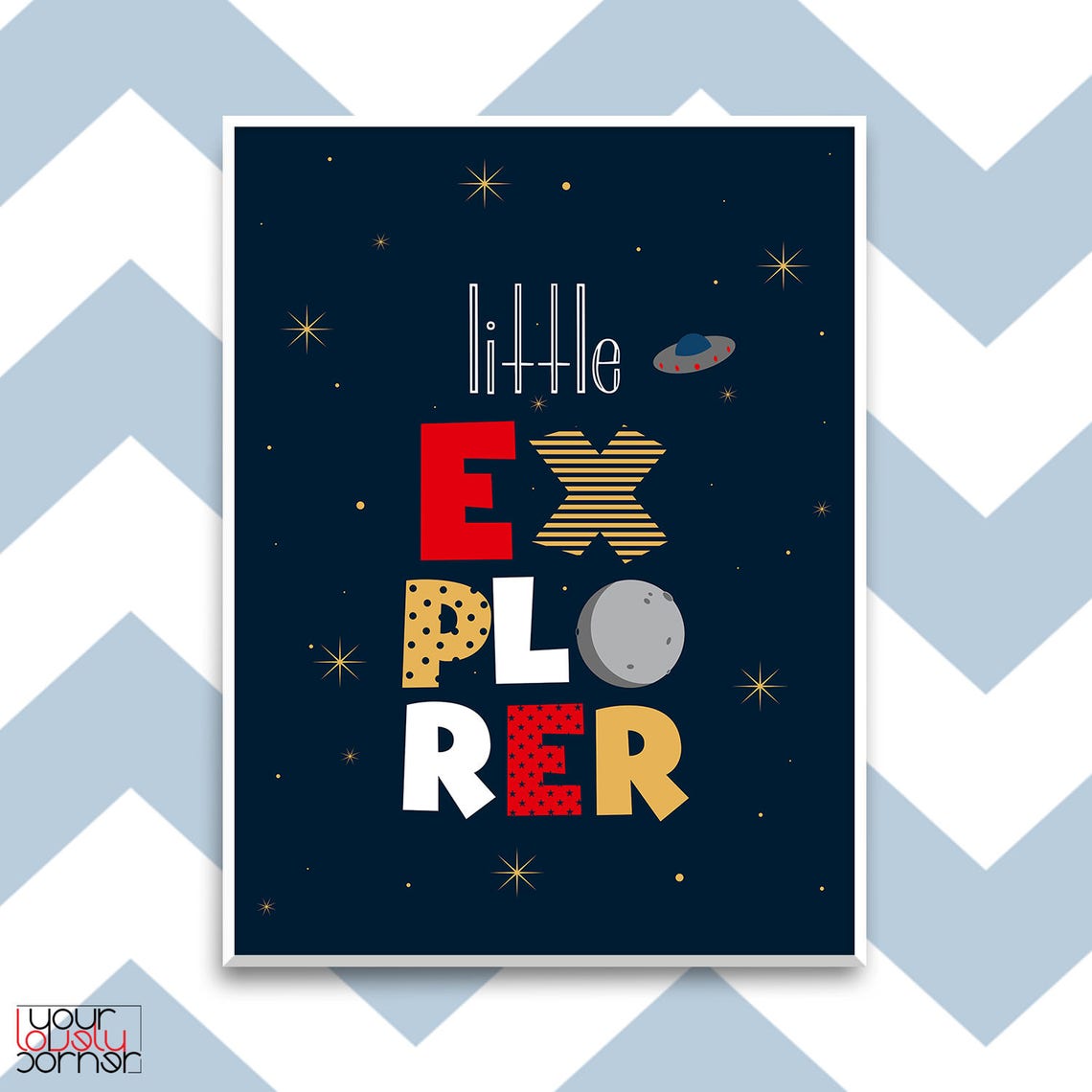 Rocket Ship Print. Outer Space Print. Nursery Set of 2 - Etsy