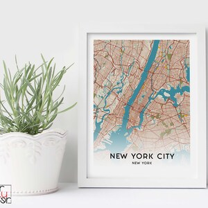 Custom City Map Print, Custom Map Personalized Print, Personalized Map ...
