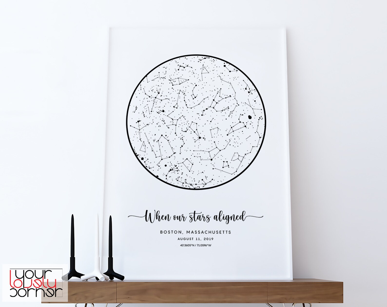 Star Map Poster Digital Constellation Map Print Star Chart - Etsy