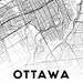 Ottawa Poster Ottawa Map Wall Art Map of Ottawa Ottawa City - Etsy