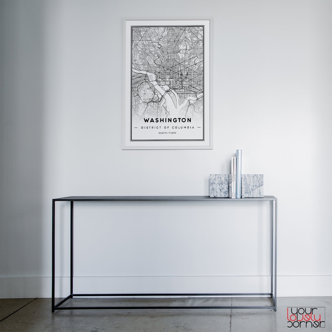 Washington DC Map Print Washington Map Poster Printable Map - Etsy