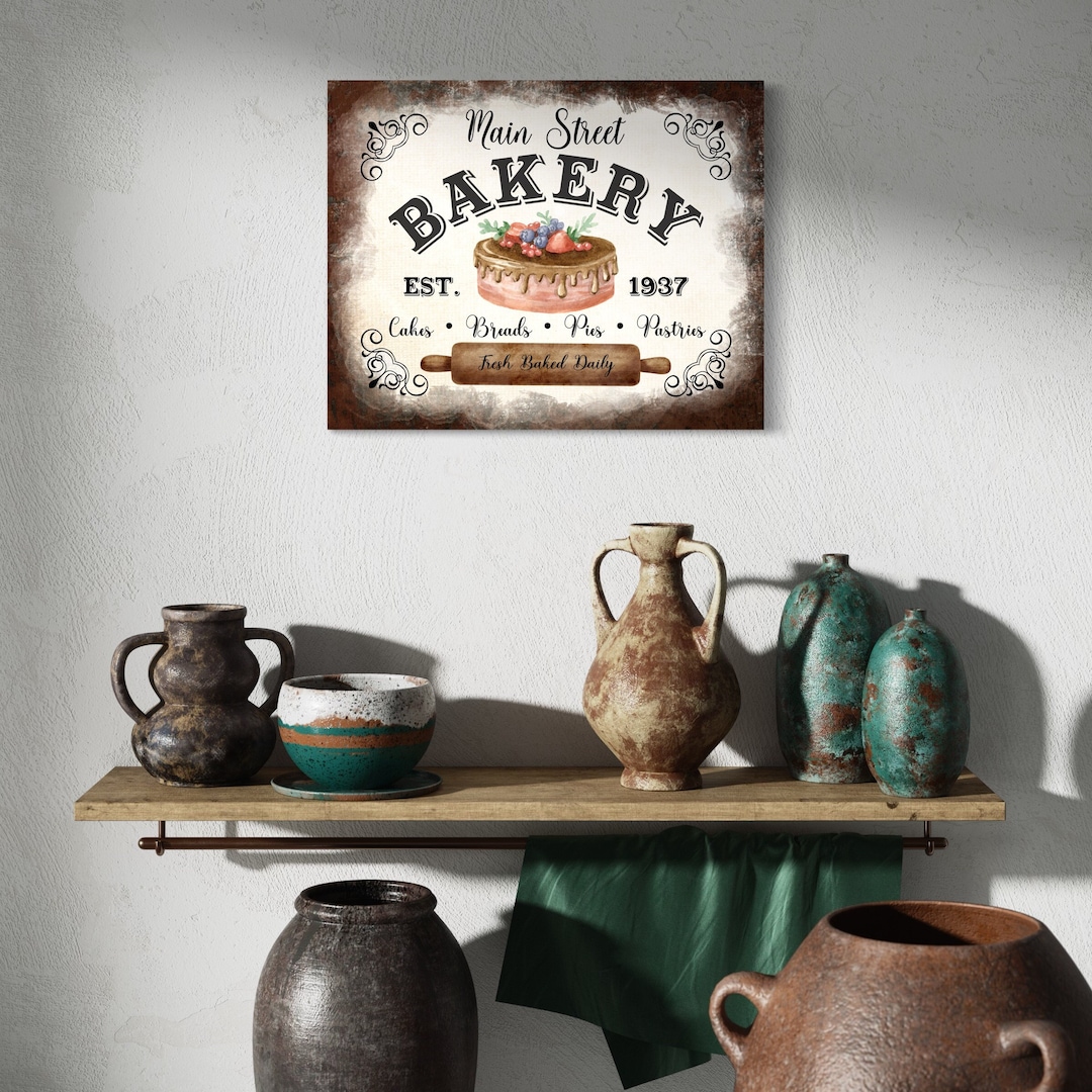 Bakery Cakes Breads Pies Pastries Sign Printable - Etsy