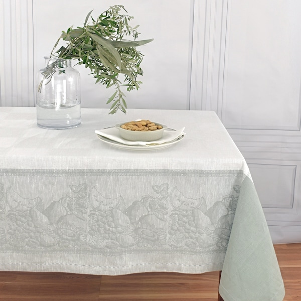 Jacquard Tablecloth - Etsy