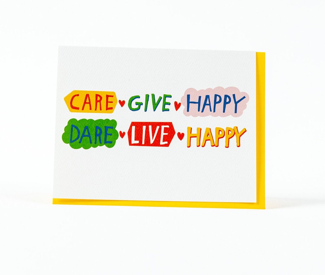 Caregiver Card, Caregiver Appreciation, Caregiver Gift, Care Give Happy ...