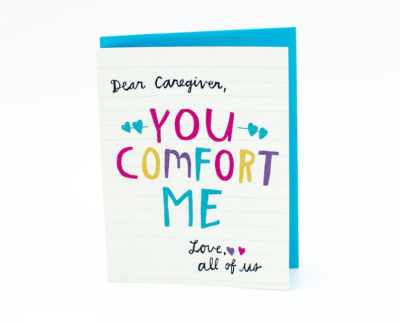 Caregiver Card, Caregiver Appreciation, Caregiver Gift, Thank You ...