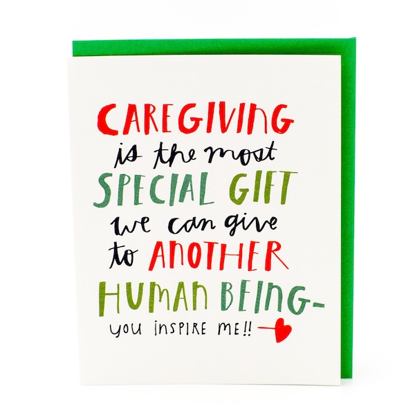 Caregiver Card - Etsy