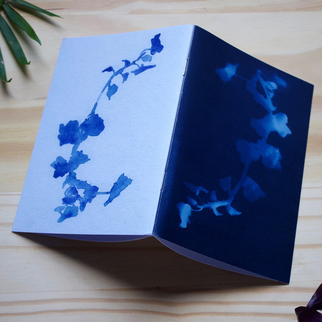 A6 Cyanotype Notebook - Plain Pages - Etsy