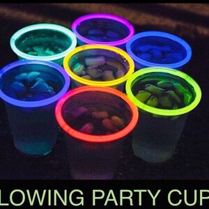 20 Count 16oz 7-colors Mixed Glow Party Glowing Party Cups - Etsy