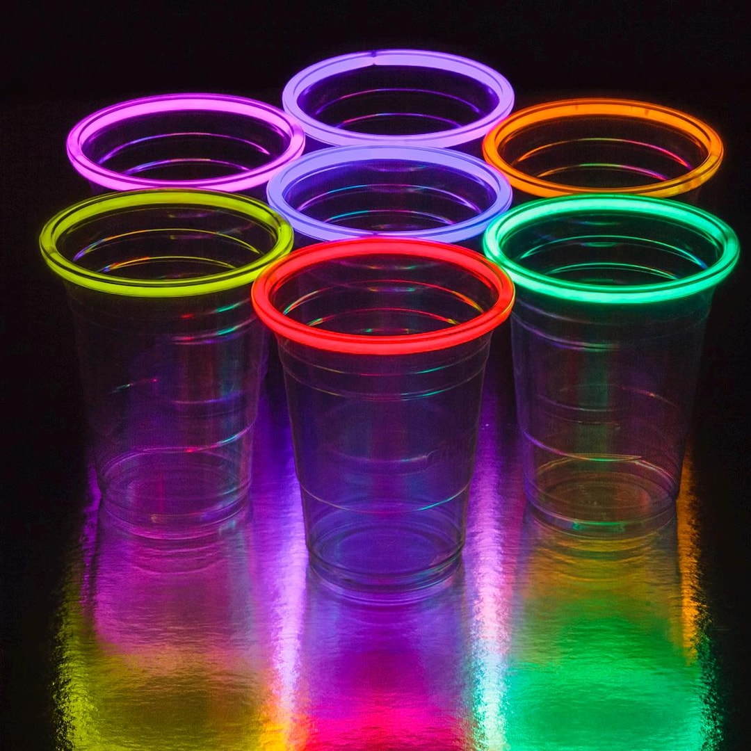 Neon Glow Party Cups, 90s Theme, 20 Pack - Etsy