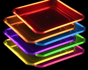 Neon Party Plates - Etsy