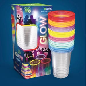 Glowing Party Cups, Glow Party, Glow Decor, Glow in the Dark - Etsy