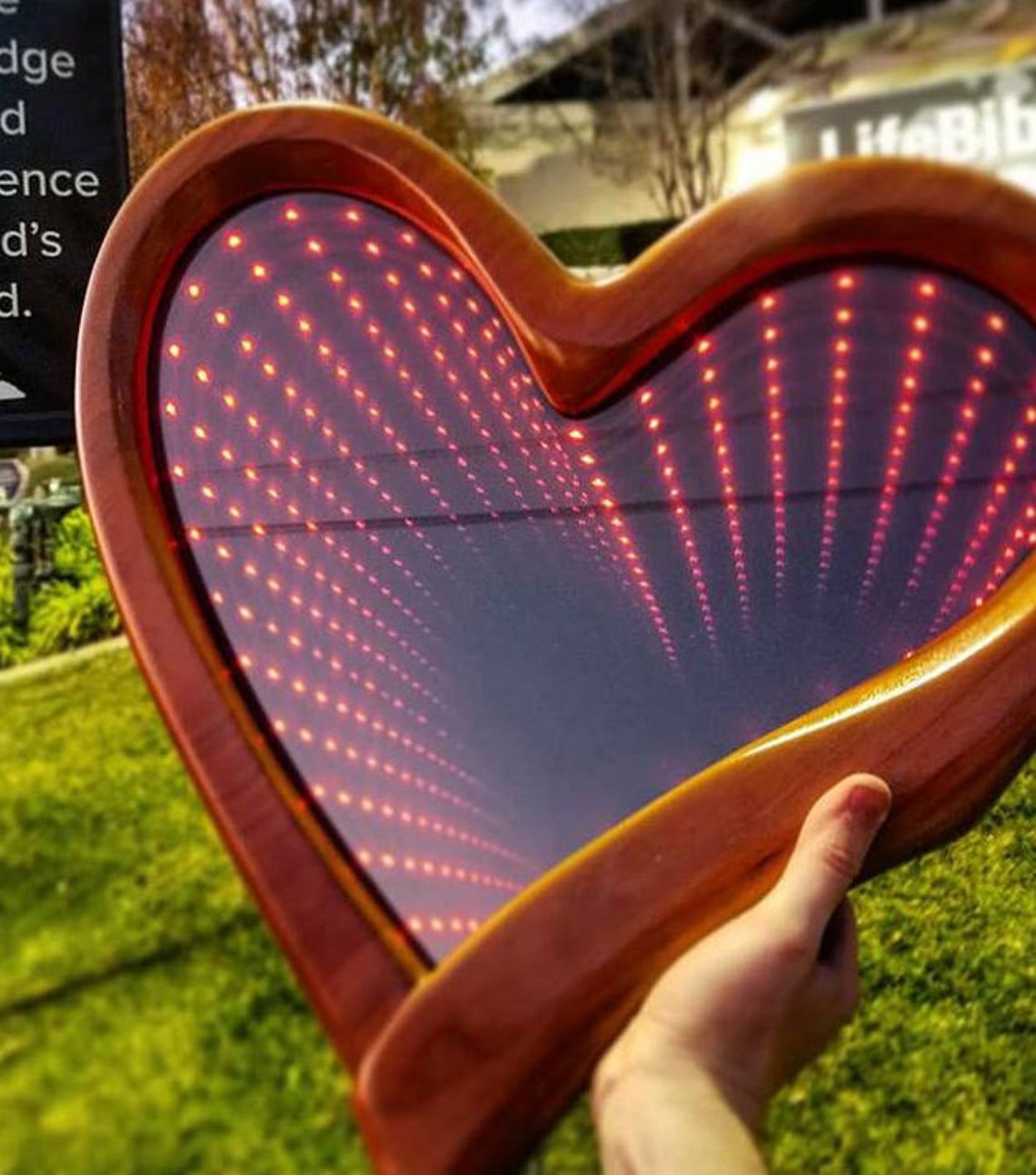Infinity Mirror Heart Whole Lotta Love - Etsy