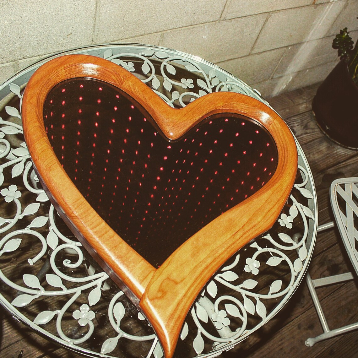 Infinity Mirror Heart Whole Lotta Love | Etsy